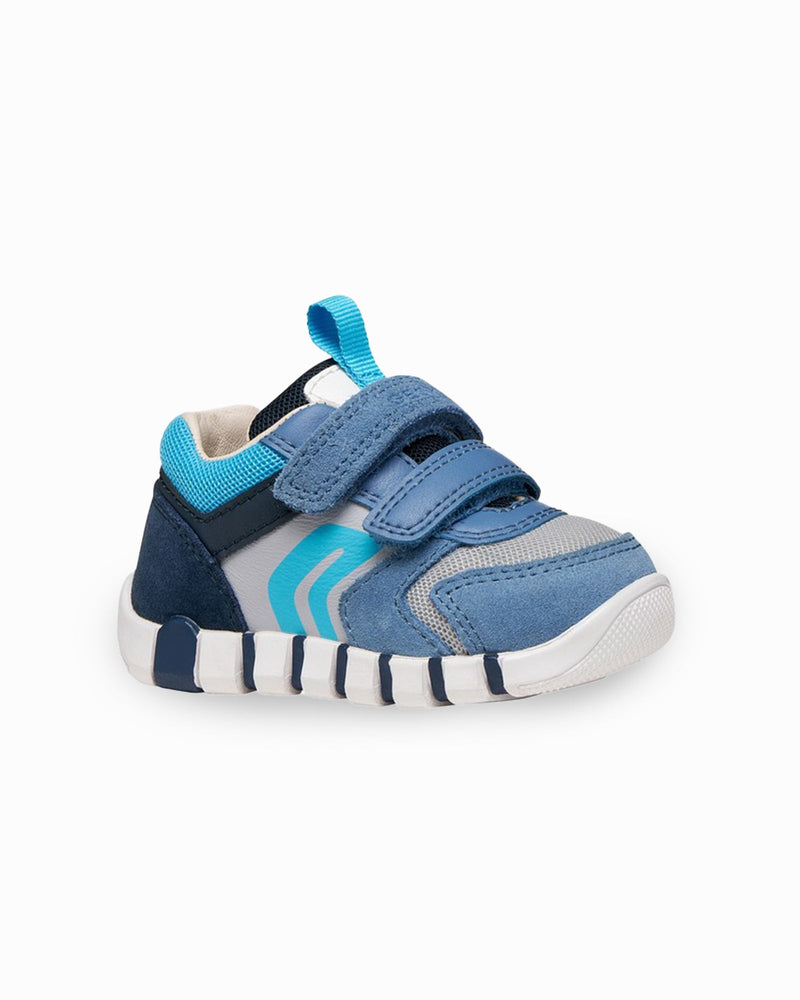 Geox Iupidoo Baby Boy Trainers in Dark Sky/Light Grey