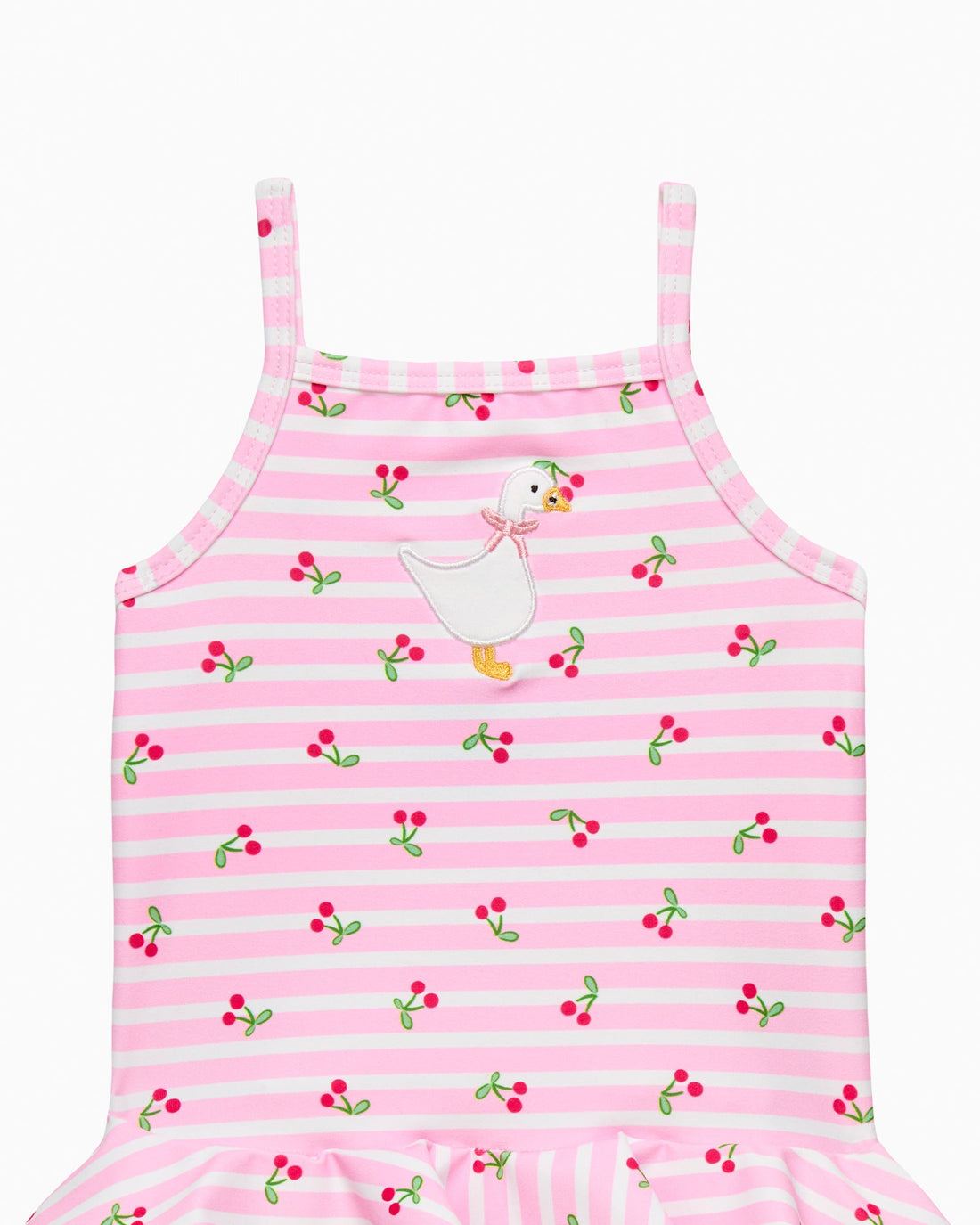 Hampton Swim Swimsuit Baby Cherry Stripe Duck Swimsuit in Pink