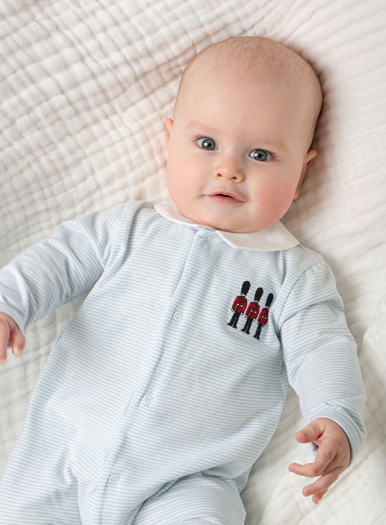 Baby Hugo Guardsmen All-in-One Sleepsuit | Trotters London