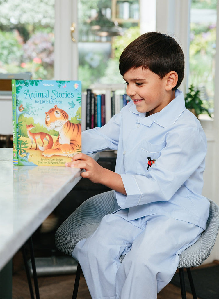 Original Pyjama Company Boys Trumpet Guardsman Pyjamas in Blue ...