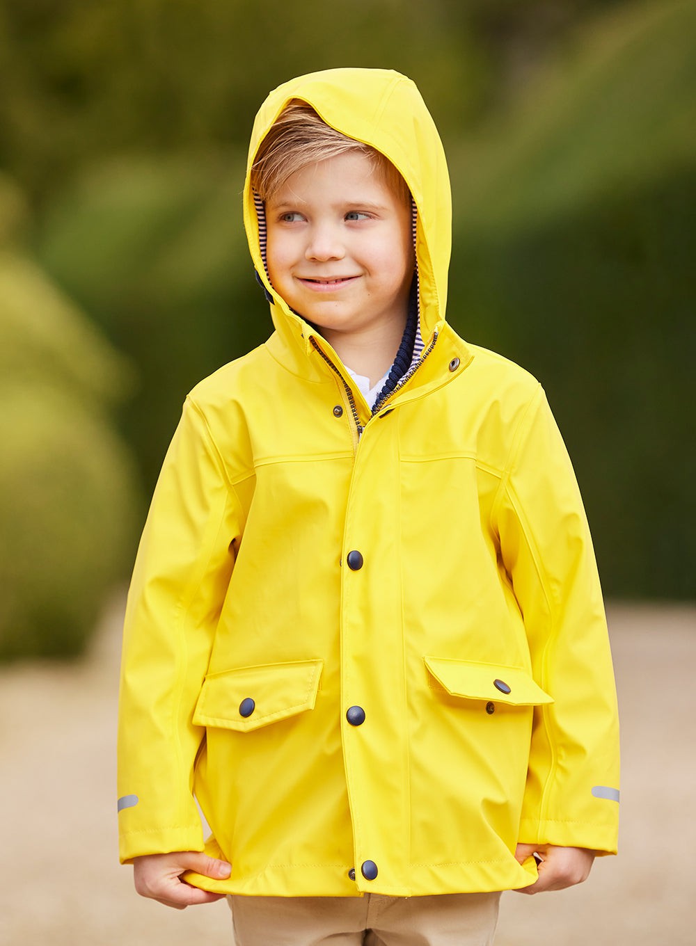 Rain Mac in Yellow | Trotters London