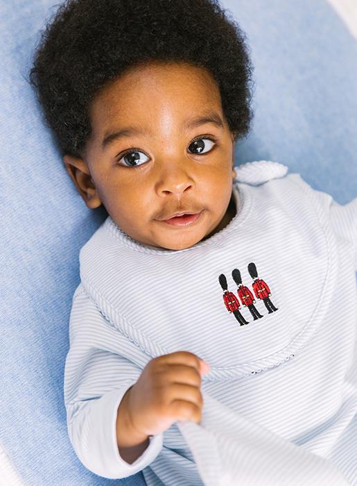 Baby Hugo Guardsmen Bib | Trotters Childrenswear