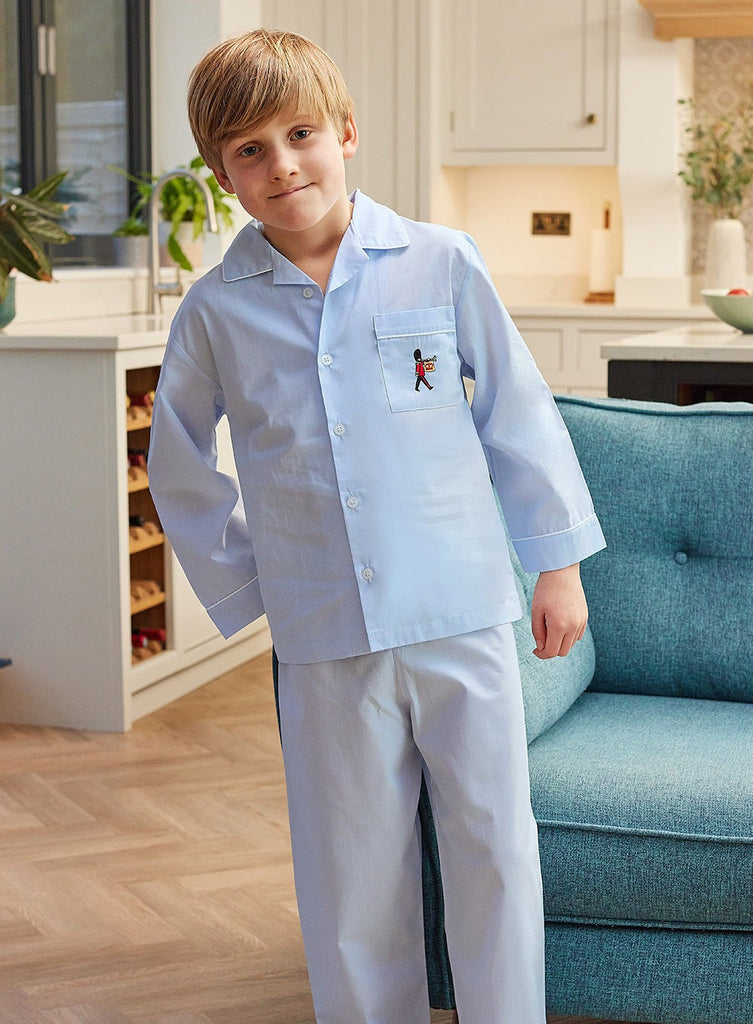 Original Pyjama Company Boys Trumpet Guardsman Pyjamas in Blue ...